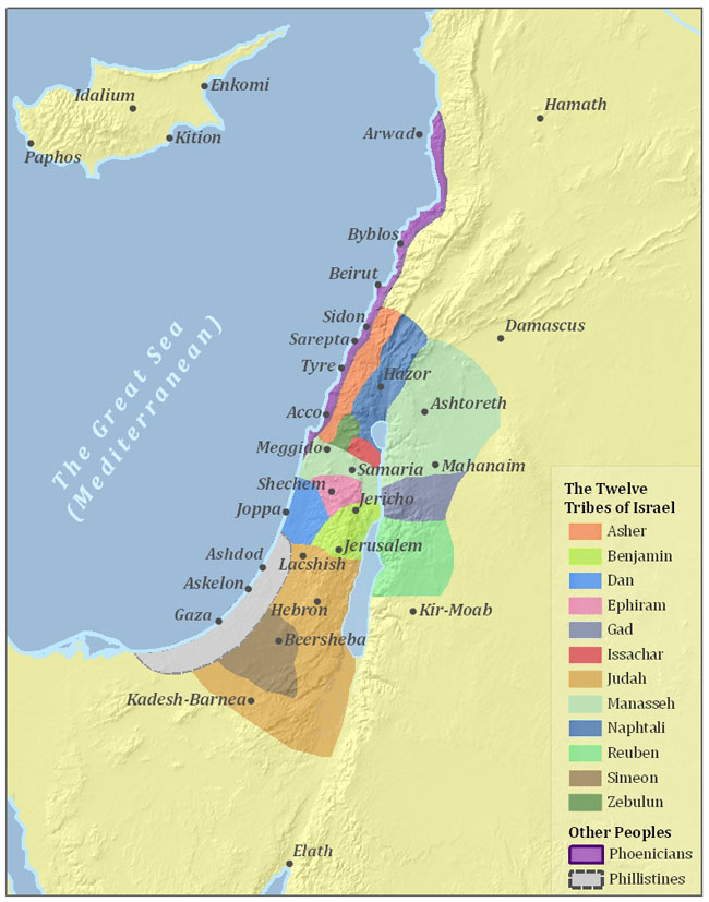 Map Of Ancient Israel - United States Map